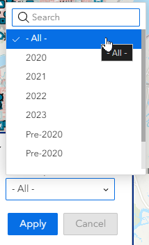 Solved: Filter Widget - Group multiple integers under one ... - Esri Community