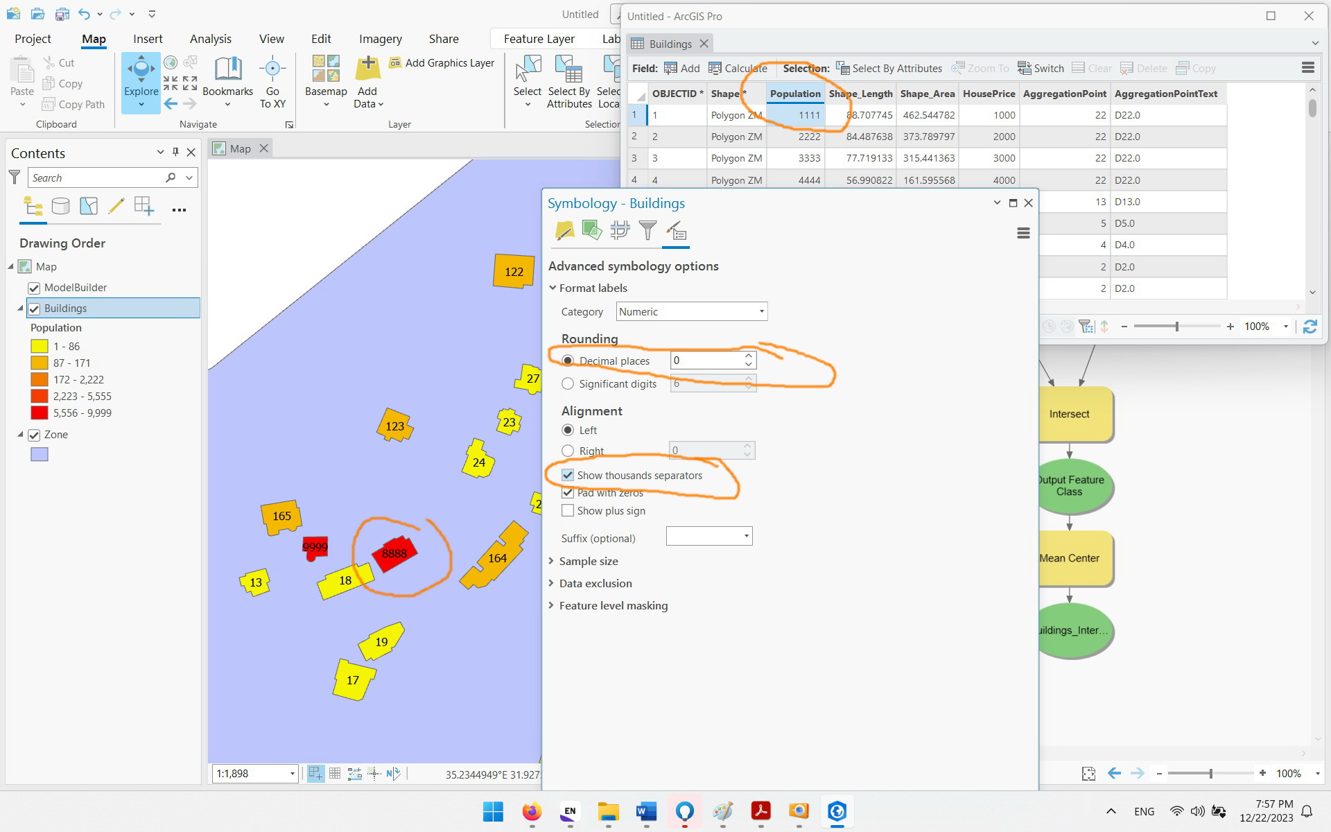 Solved: ArcGIS Pro 3.0.2: How to display the comma separat... - Esri ...