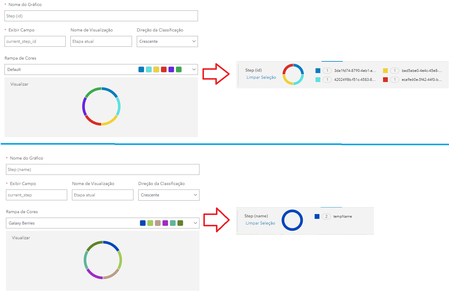 Solved: Shared charts - Display "current_step" - Esri Community