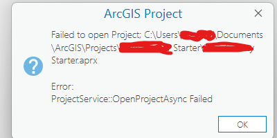 Project Async Error? - Esri Community