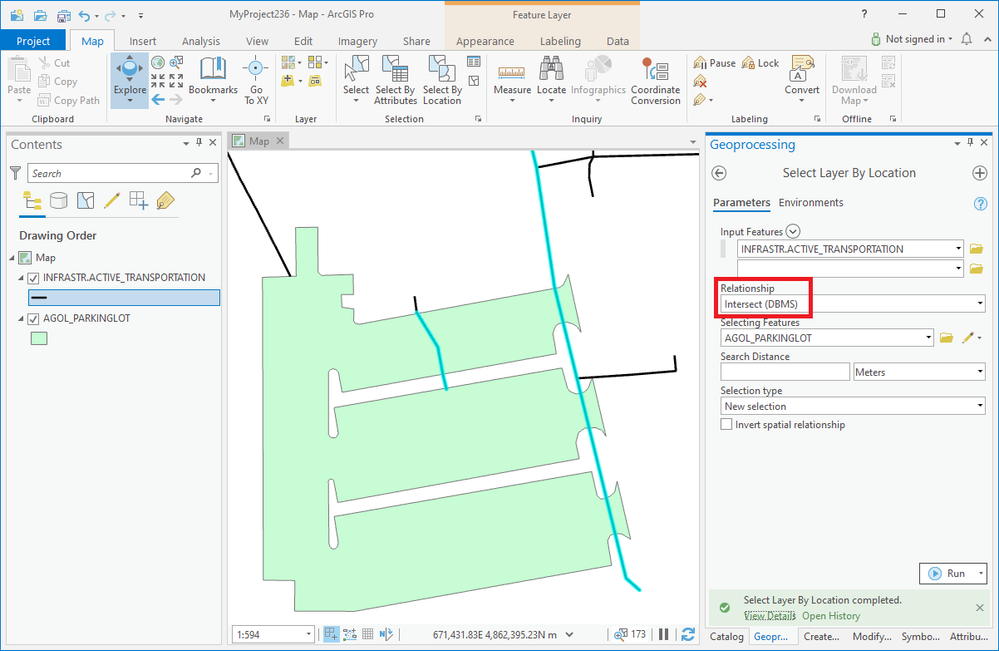 Select Layer by Location — Intersect (DBMS) — Crea... - Esri Community