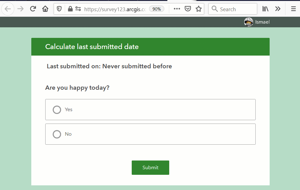 Pulldata with Previous Survey Submissions - Esri Community