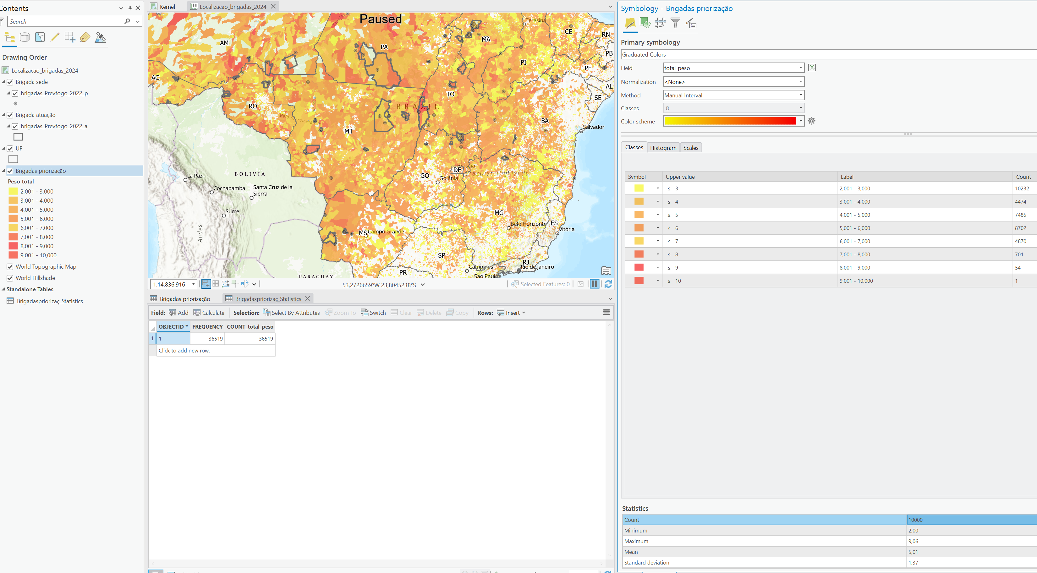 Statistic of graduated colors symbology for featu... - Esri Community
