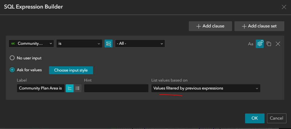 Solved: Values filtered by previous expressions not availa... - Esri Community
