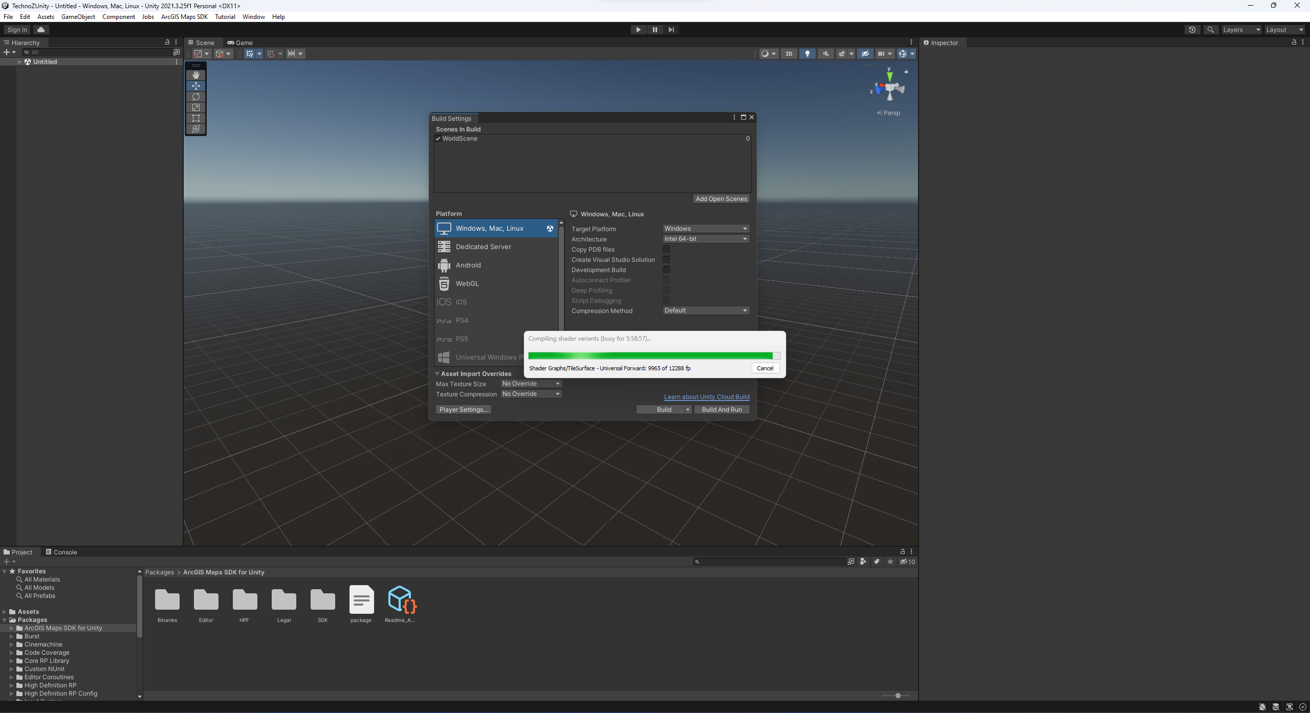 Issue with Building Project: Endless Shader Compil... - Esri Community