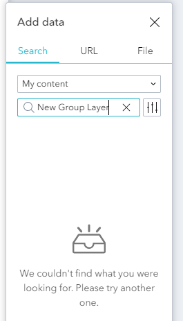Solved: Add Data Widget Not Supporting Group Layer Item - Esri Community