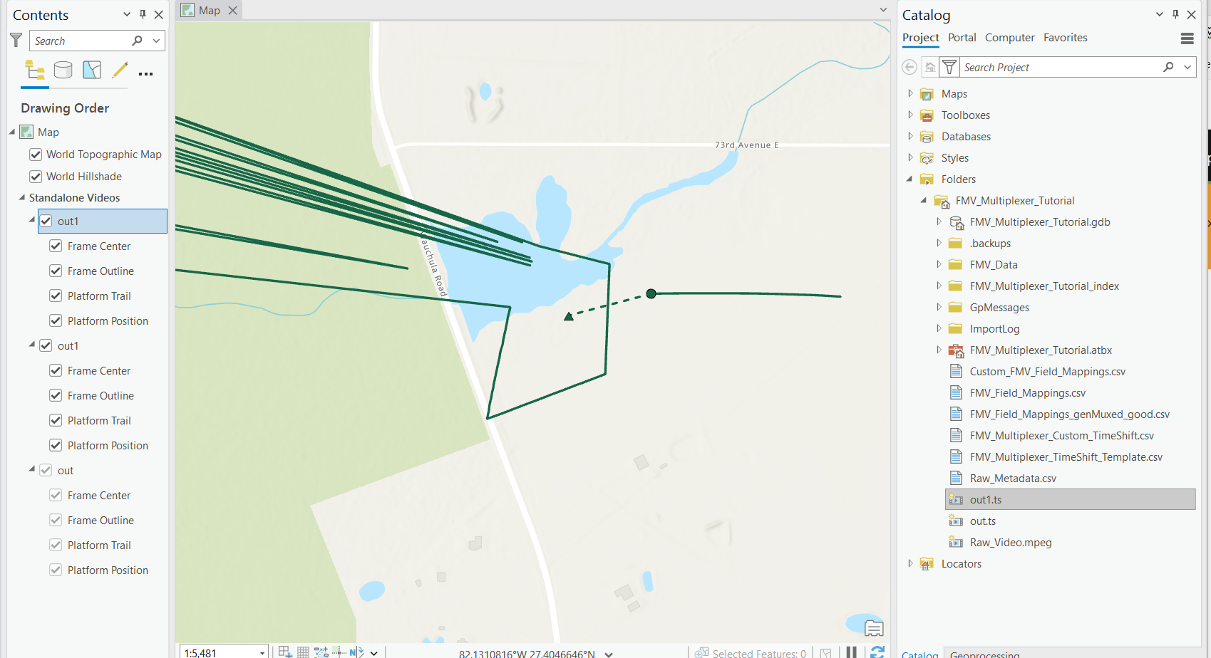 FMV Video multiplexer tutorial artefacts on ArcGIS... - Esri Community