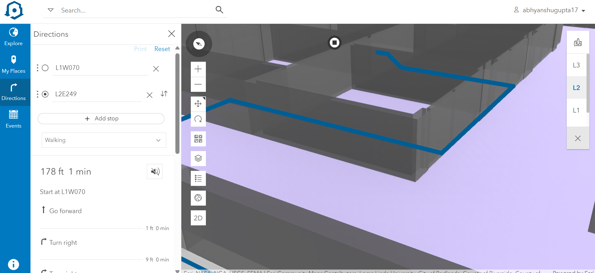 Routing in 3D on Indoor Viewer. - Esri Community