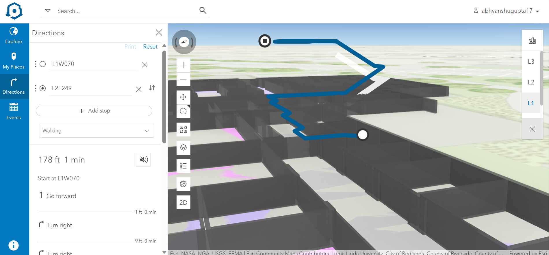 Routing in 3D on Indoor Viewer. - Esri Community