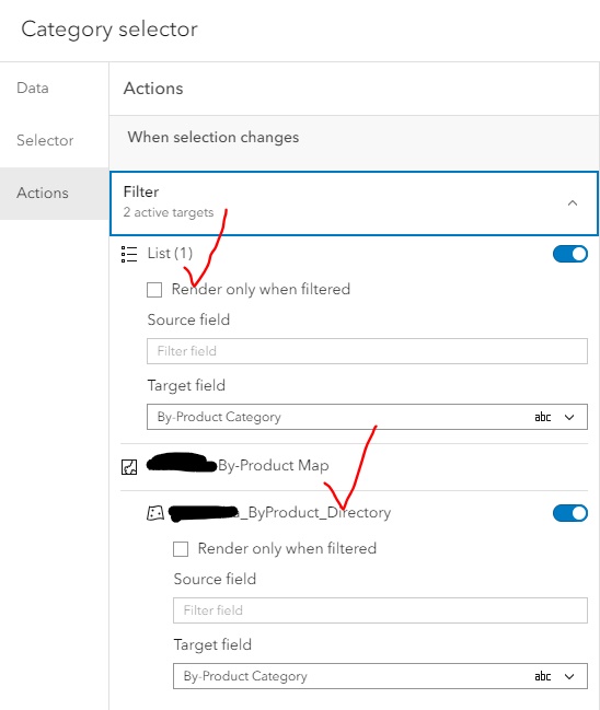 Trouble with filter actions for fields that contai... - Esri Community