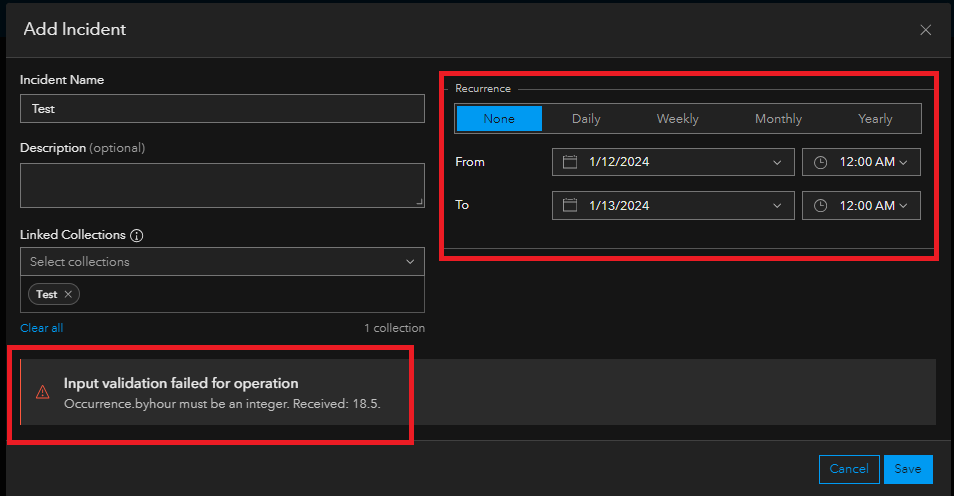 Facing Issues While Creating An Incident In Arcgis Esri Community