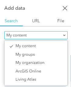 Add Data Widget - View My Favourites - Esri Community