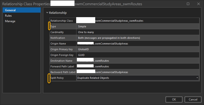 Relationship class split policy - Duplicate relate... - Esri Community