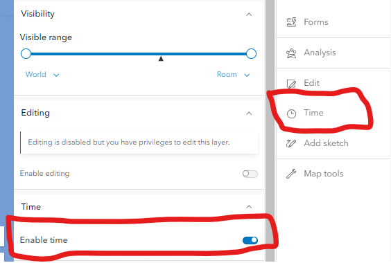 Is it possible to have the Time Slider turned off ... - Esri Community