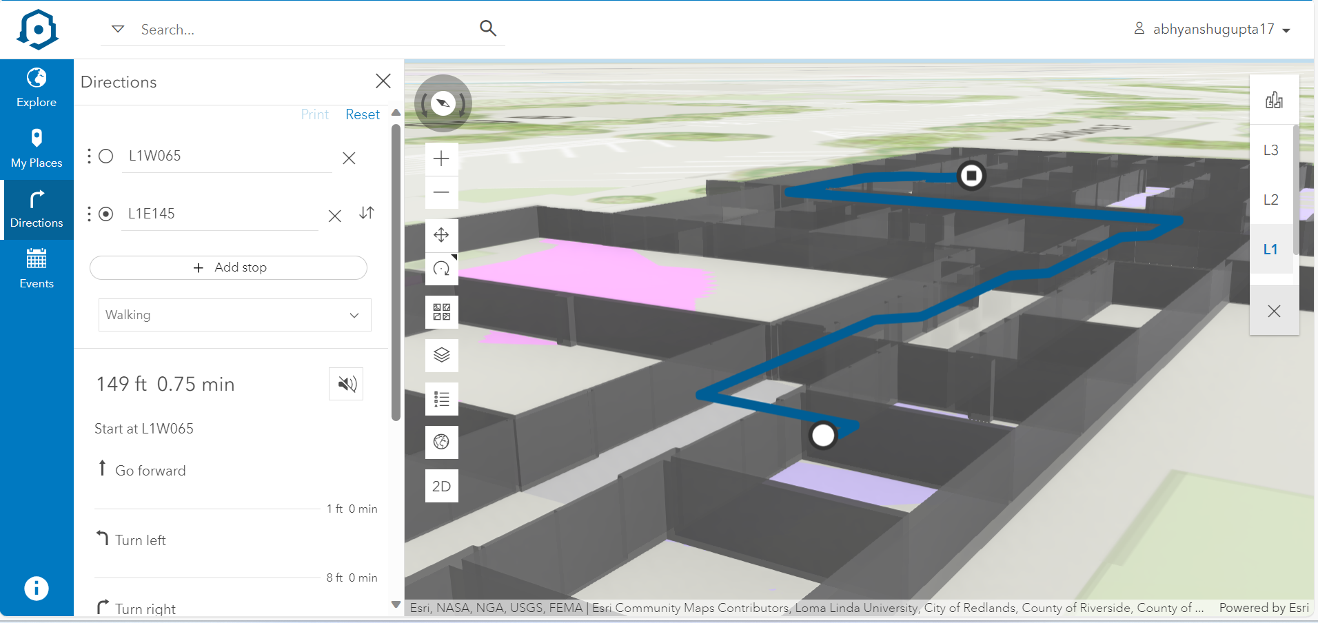 Routing In Indoors 3D - Esri Community