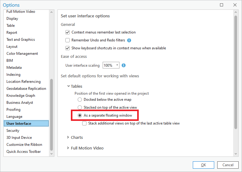 Remember what view the attribute table was in when... - Esri Community