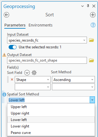 Solved: Sort GP tool — Intended use case for sorting SHAPE... - Esri Community