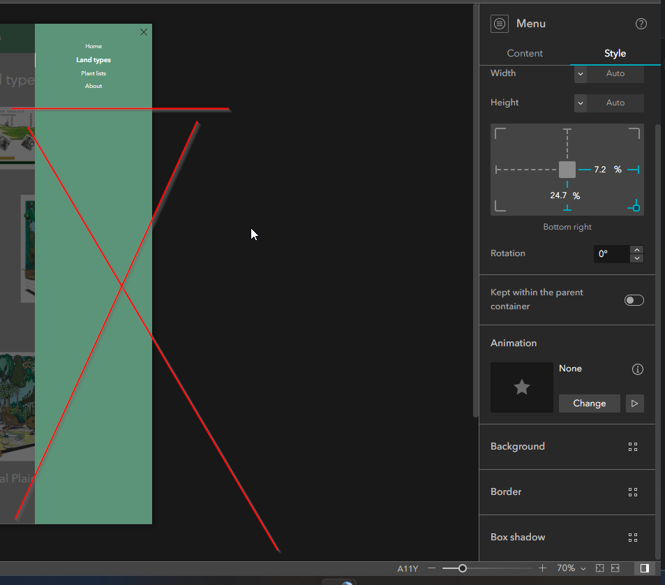 Solved: Menu widget - How to control height? - Esri Community