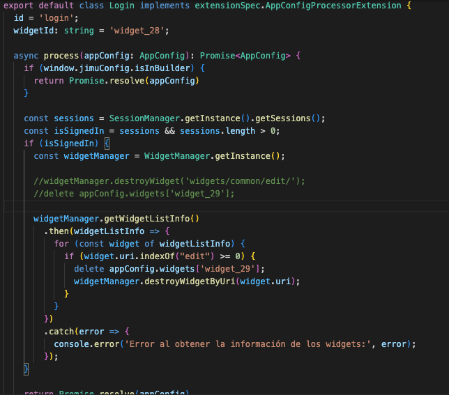Solved: Widget Visibility - Esri Community