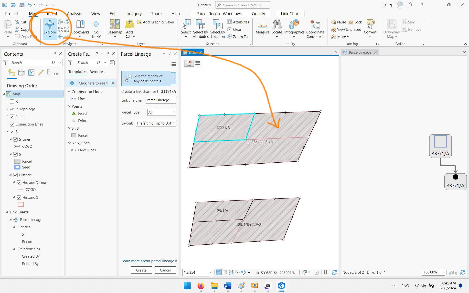 ArcGIS Pro 3.2.1: The “explore” tool appears to se... - Esri Community