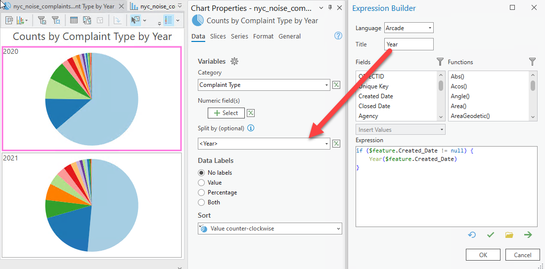 Solved: Arcade and charts in arcgis pro - Esri Community