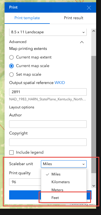 ExpBuilder Print Widget Scalebar - Want to Change ... - Esri Community