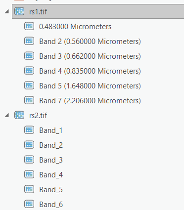 How to rename bands of multiband raster in ArcGIS ... - Esri Community