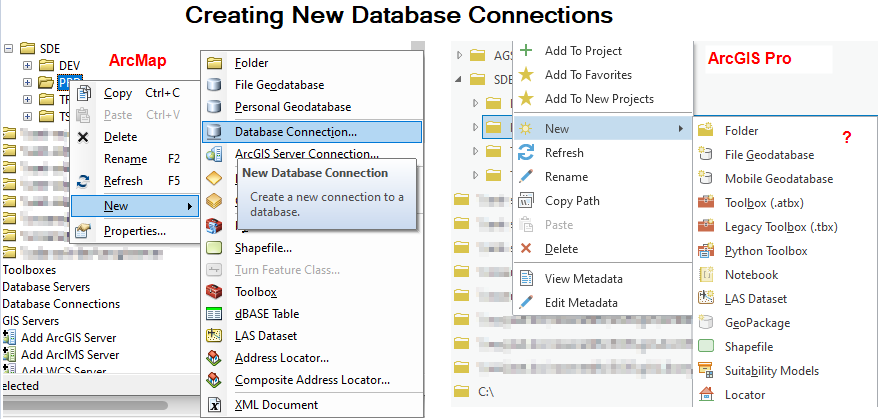 Create Database Connections in a folder with ArcGI... - Esri Community
