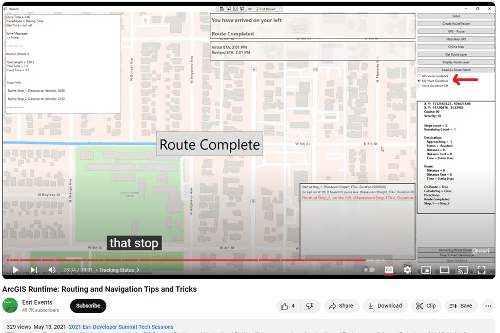 Voice Guidance for more custom Text from Route res... - Esri Community