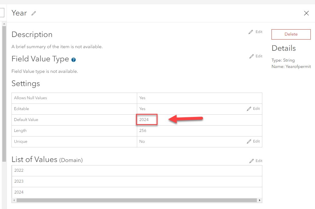 Allow Default Value to be removed or changed in Ho... - Esri Community