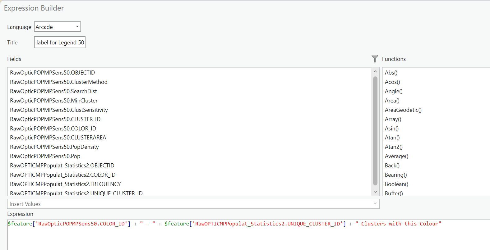 Summary Statistics for Thematic Map Legend - Esri Community