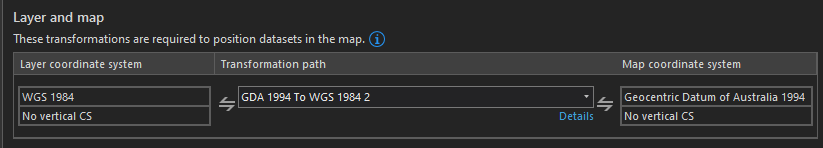 Solved: Clarification around Transformations in ArcGIS Pro - Esri Community