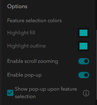 Trigger pop-up with Map widget's interactive 'Sele... - Esri Community