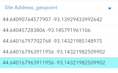 Geopoint question working, but plotting points at ... - Esri Community
