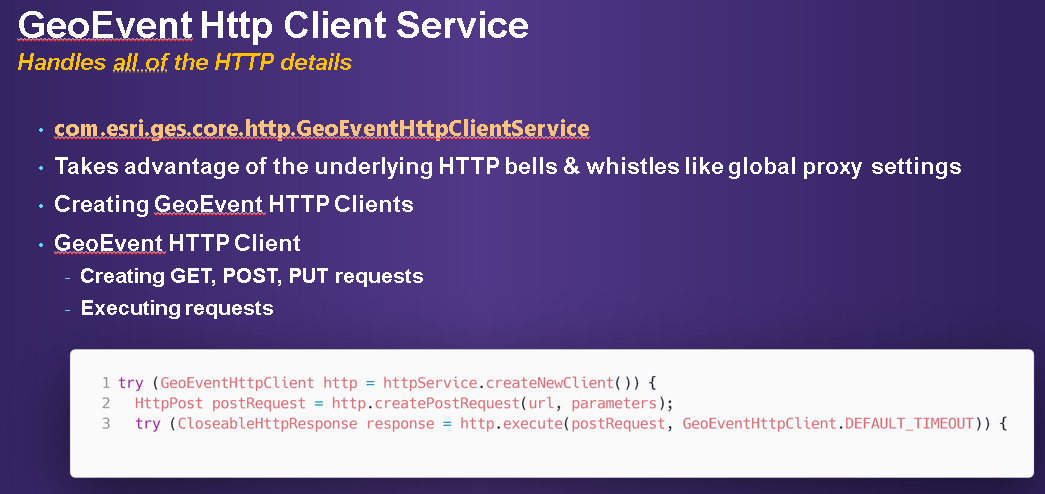 Solved: GeoEvent Java SDK - Develop custom input (POST) - Esri Community