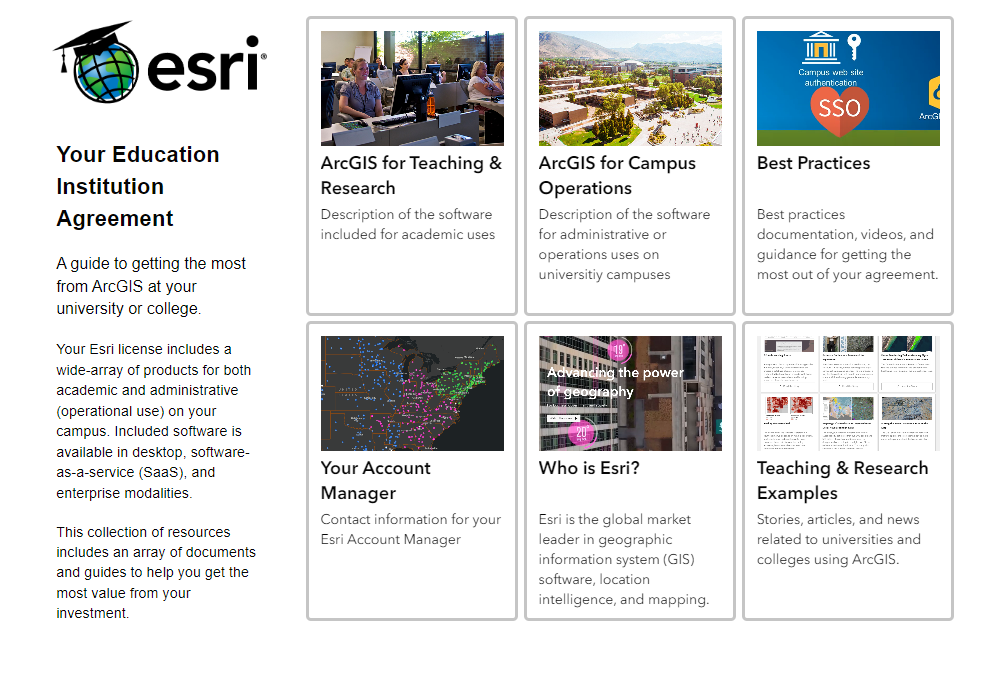 Welcome to Esri's Higher Education Community! - Esri Community