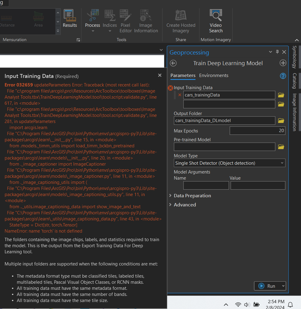 Solved: Train Deep Learning Model, Error 032659 - Esri Community Solved: Train Deep Learning Model, Error 032659 - Esri Community