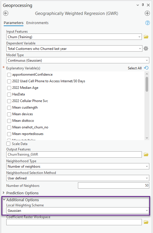 Solved: ArcGIS Pro 3.0.2: The GRW generates “multicollinea... - Esri ...