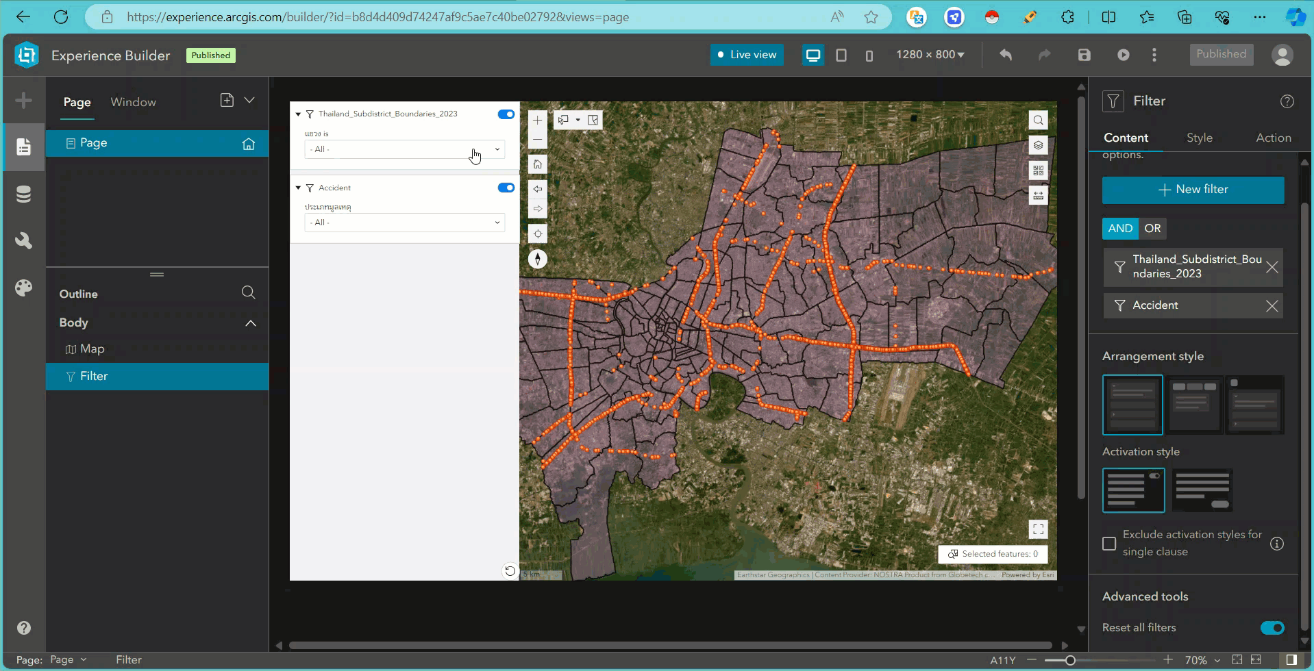 Spatial Filters in ArcGIS Experience Builder - Esri Community