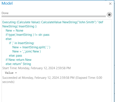 Solved: Modelbuilder Calculate Value only returns a "1" - Esri Community