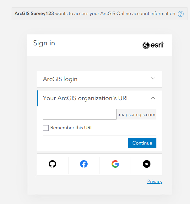 Solved: How to sign into Survey123 site with Portal - Esri Community