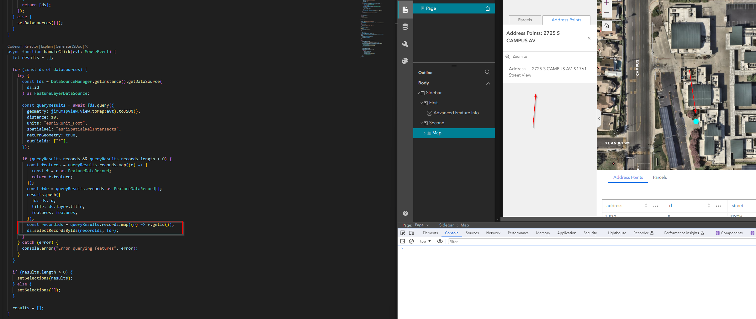 Solved: Selecting Features from DataSource - Esri Community