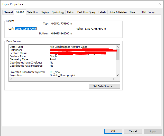 Keep current datasource properties visible when se... - Esri Community