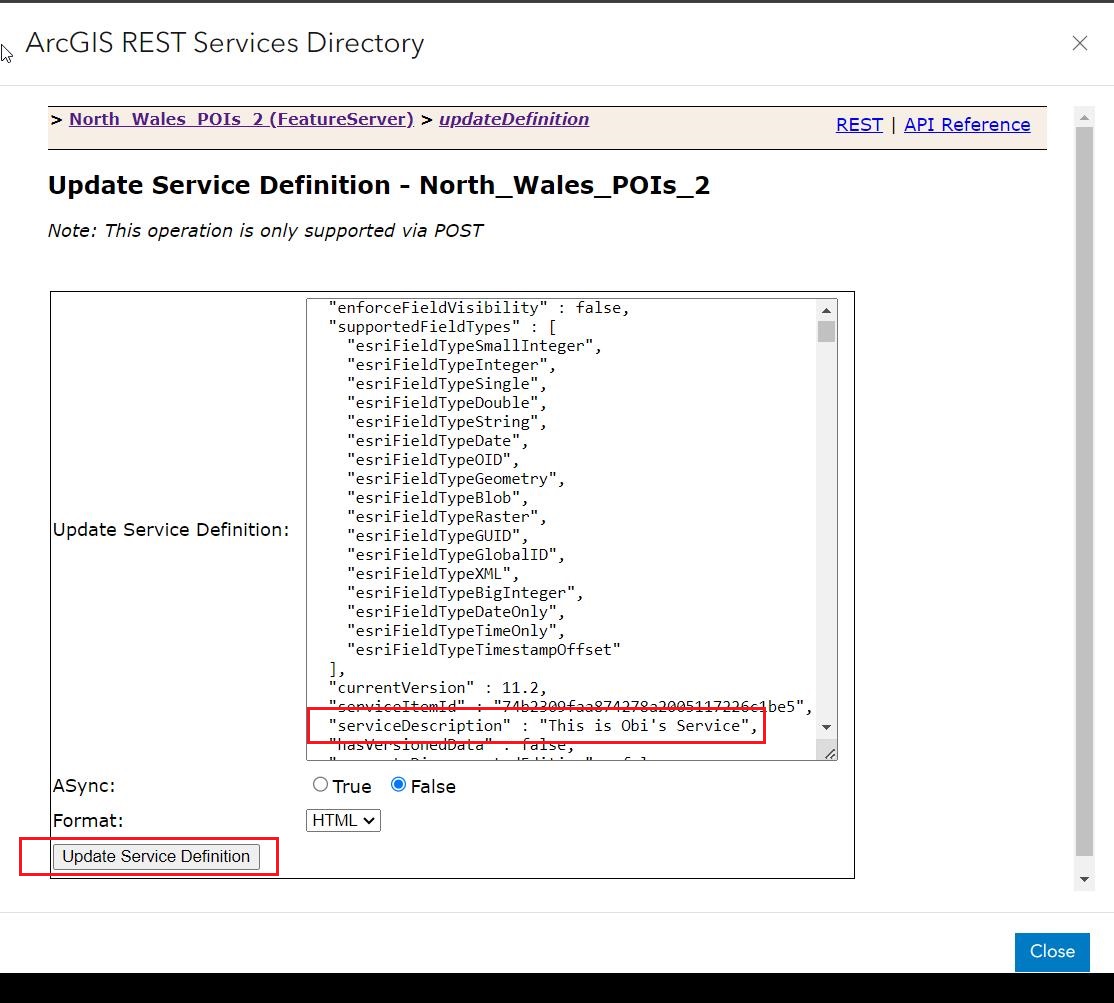 Trying to update an ArcGIS Online hosted feature s... - Esri Community