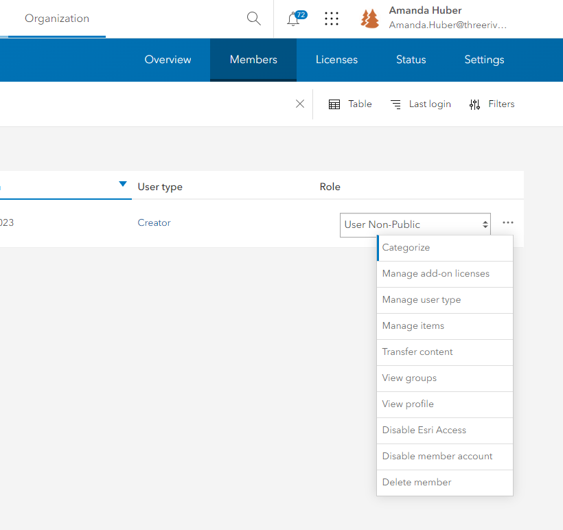 ArcGIS Online- Member Content Transfer- Issue - Esri Community