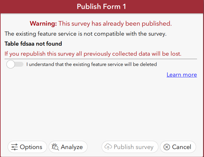 recently published survey 123 forms not showing in... - Esri Community