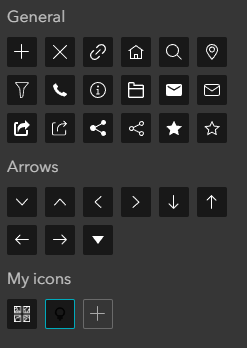 Add complete ESRI Icon Library to ExBuilder. All A... - Esri Community