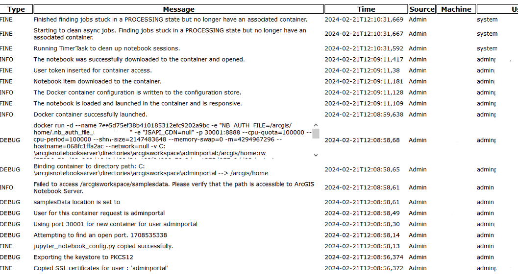 Solved: ArcGIS Notebook 500 Error - Esri Community