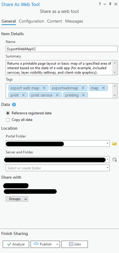 Solved: Referencing a print service results in "00178 Data... - Esri Community