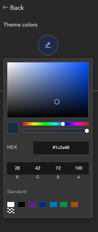 Solved: Hub Color Palette vs Experience Builder Color Pale... - Esri ...